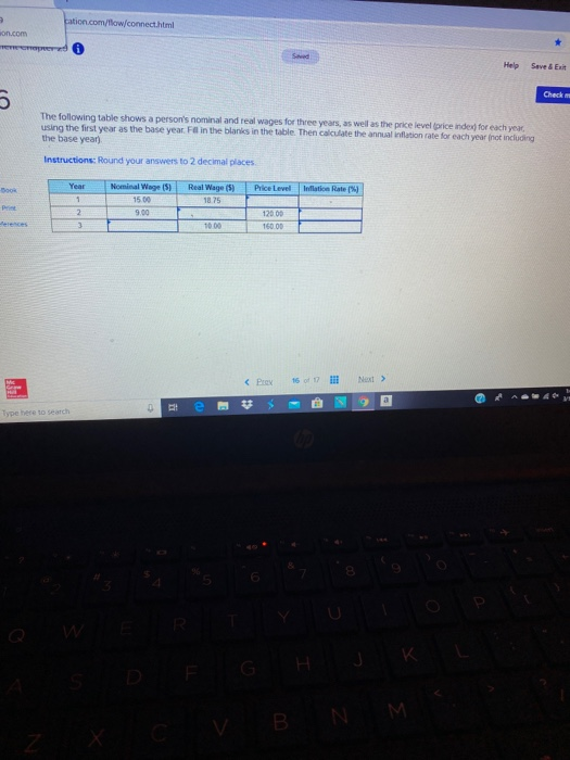 Solved cation.com/flow/connect.html on.com Help Save & Exit | Chegg.com