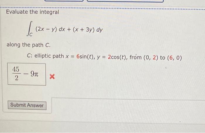 Solved C: counterclockwise around the triangle with vertices | Chegg.com