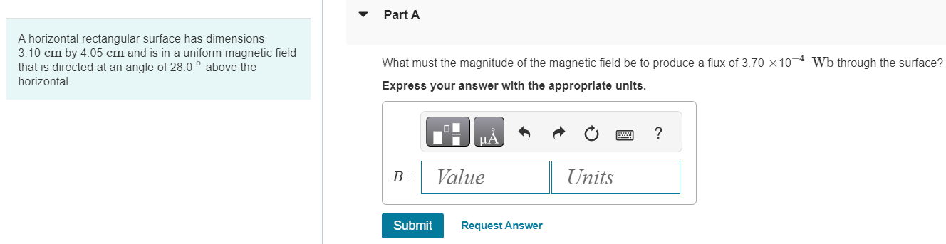 Solved Part AA horizontal rectangular surface has | Chegg.com