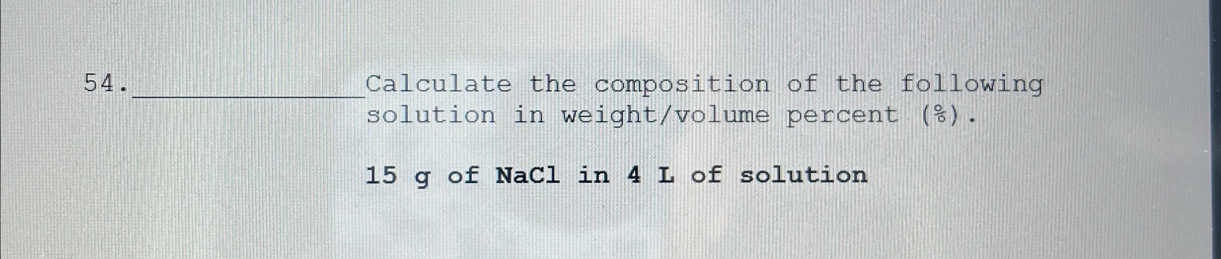 Solved Calculate the composition of the following solution | Chegg.com