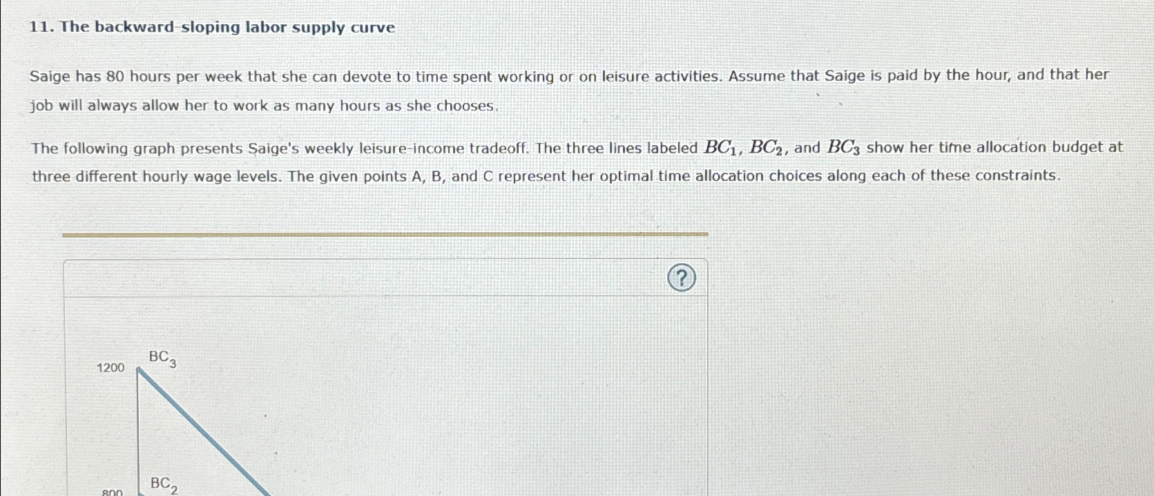 Solved The backward-sloping labor supply curveSaige has 80 | Chegg.com