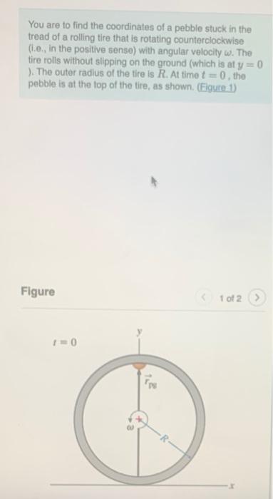 Solved You are to find the coordinates of a pebble stuck in | Chegg.com