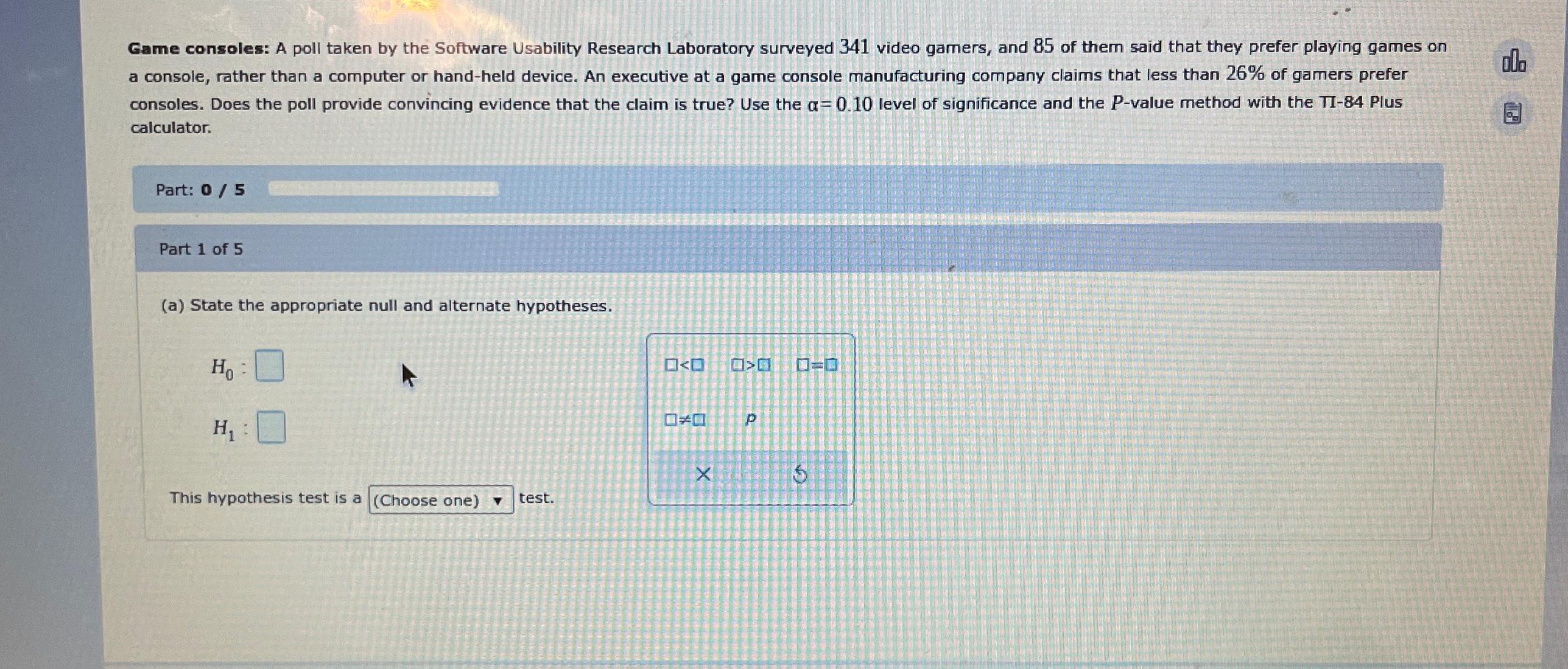 Solved Game consoles: A poll taken by the Software Usability | Chegg.com