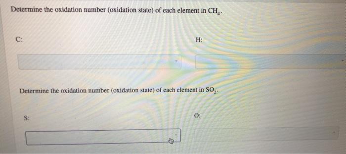 Solved Determine the oxidation number (oxidation state) of | Chegg.com