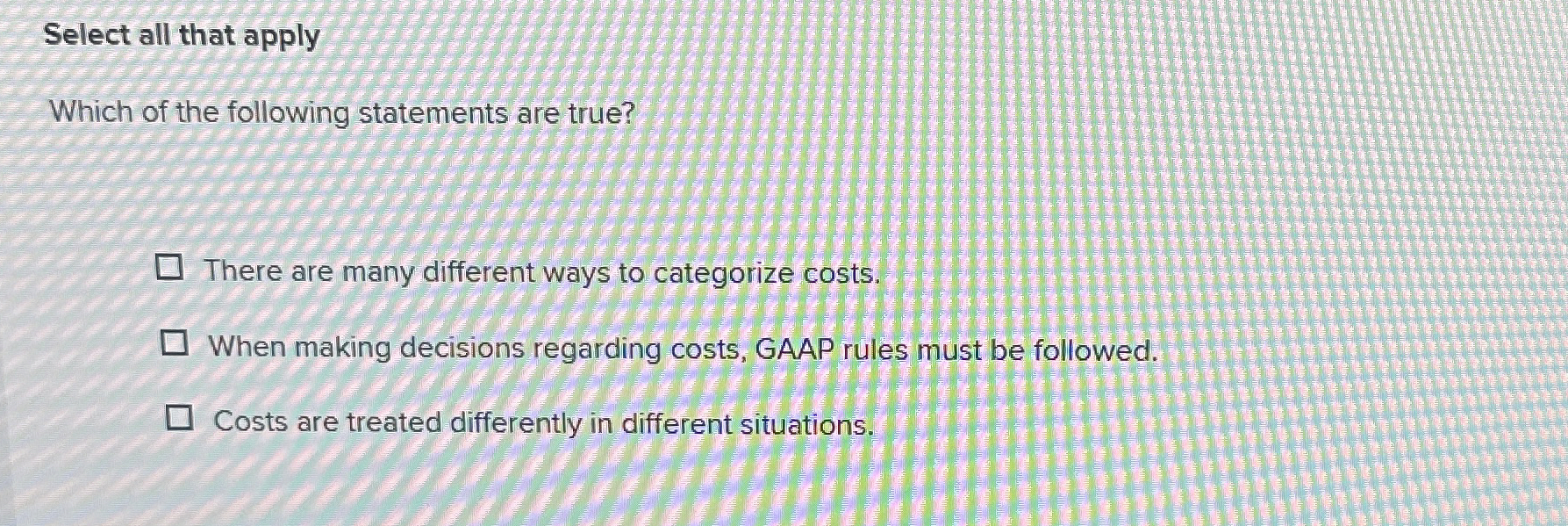 Solved Select all that applyWhich of the following | Chegg.com