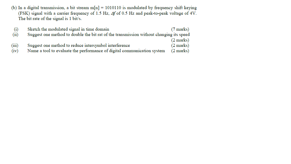 Solved In a digital transmission, a bit stream | Chegg.com