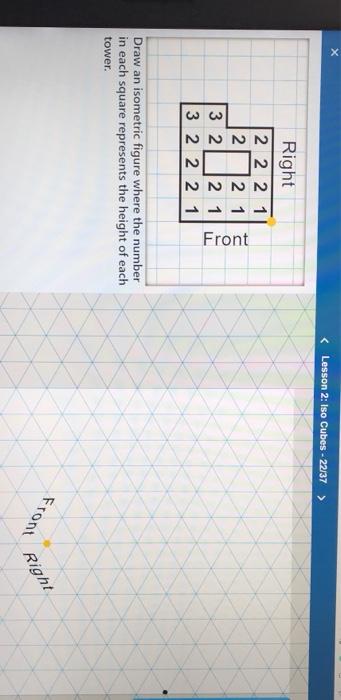 Solved X Right Front 1 1 3 3 | Chegg.com