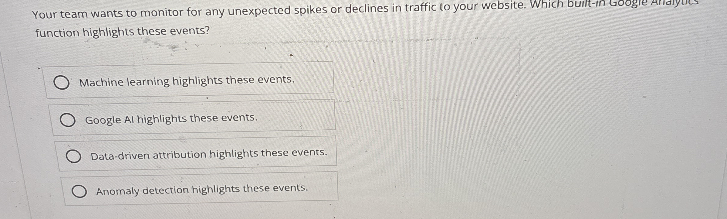 Solved Your team wants to monitor for any unexpected spikes | Chegg.com