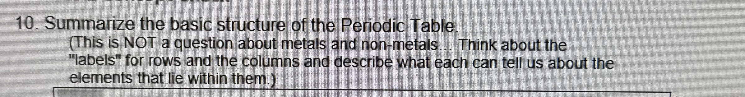 Solved Summarize the basic structure of the Periodic | Chegg.com