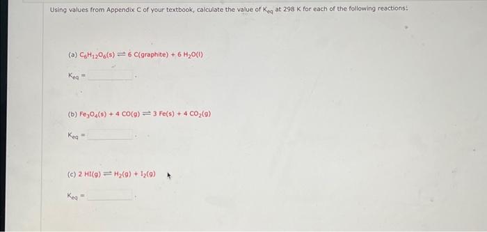 Using values from Appendix C of your textbook, | Chegg.com