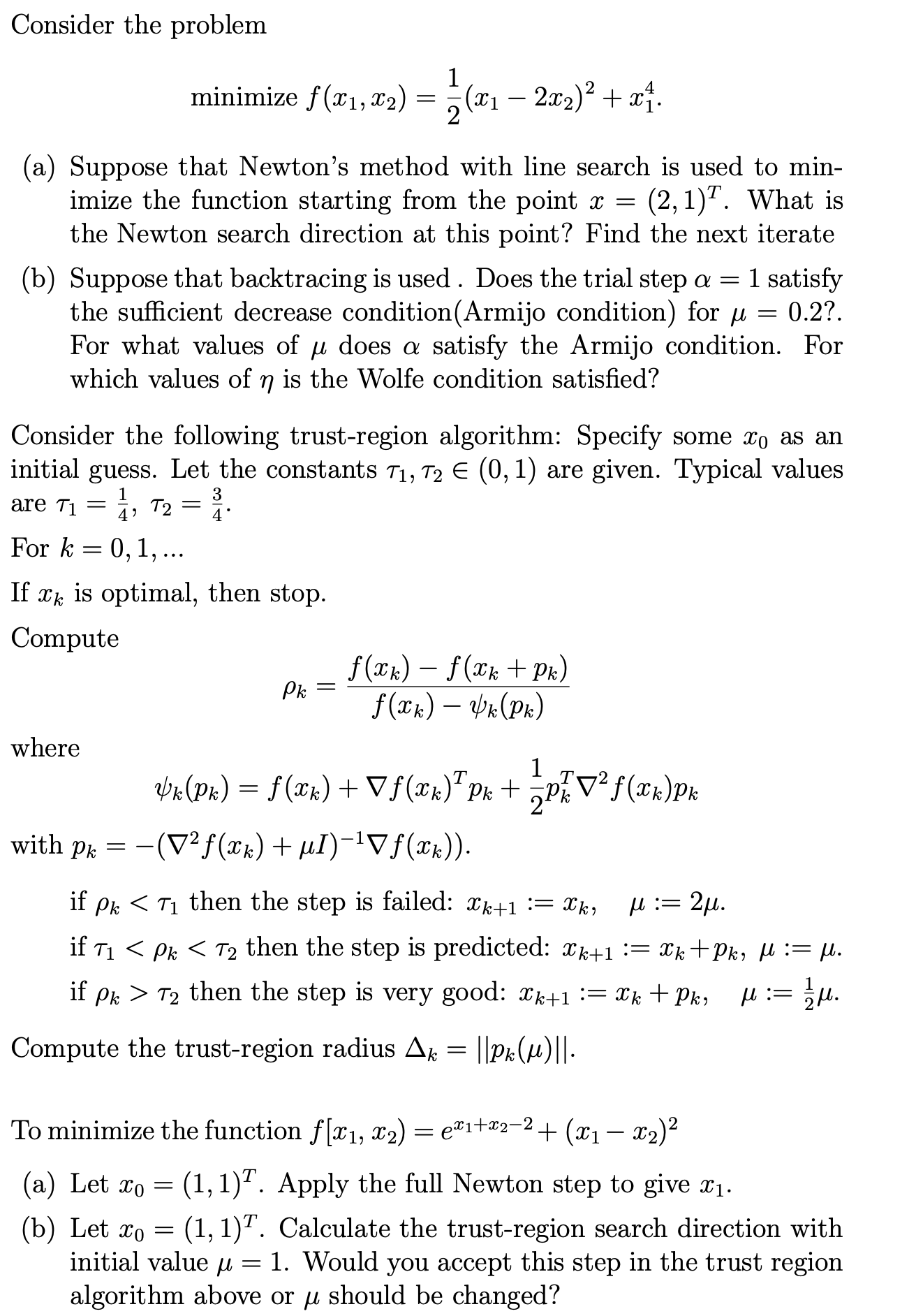 Solved Consider the problem | Chegg.com