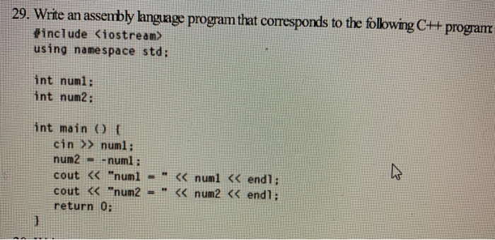Solved Write a pep8 assmebly language peogrsm that | Chegg.com