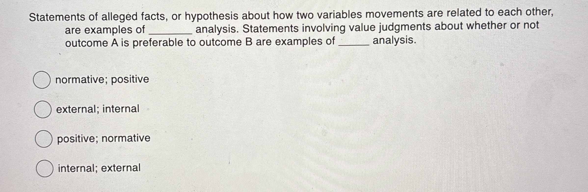 Solved Statements of alleged facts, or hypothesis about how | Chegg.com