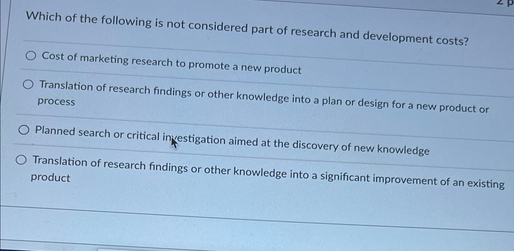 Solved Which of the following is not considered part of | Chegg.com
