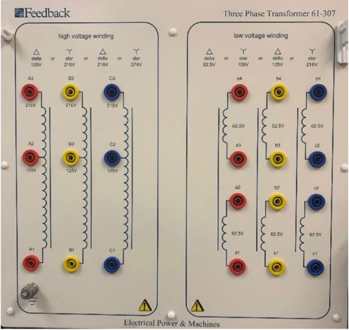 Solved Using the provided three phase transformer below, | Chegg.com