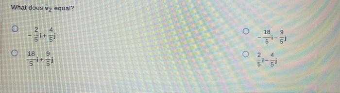 Solved v=4i + j and w = -2i-j 1) what does v1 equal? 2) what | Chegg.com