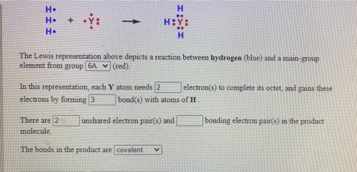 Solved H Ho H Ho + H: H "The Lewis representation above | Chegg.com