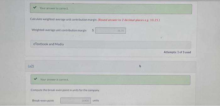 Solved Calculate weighted-average unit contribution margin. | Chegg.com