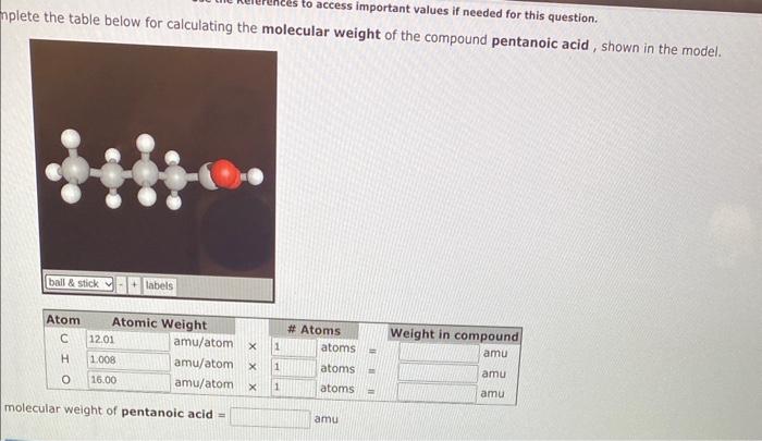 Solved mplete the table below for calculating the formula | Chegg.com