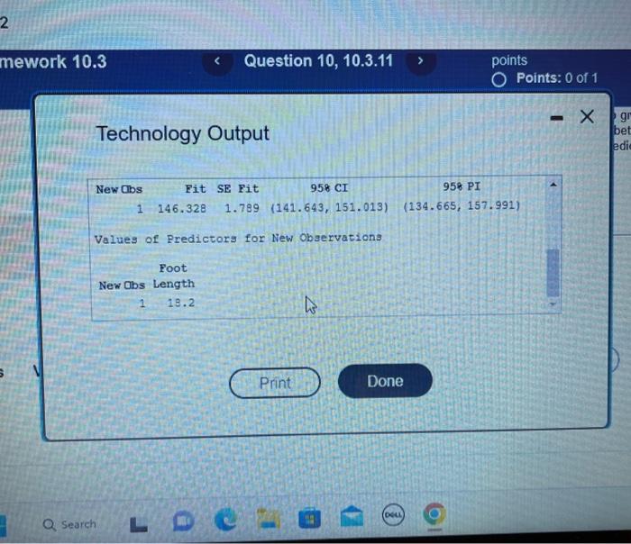 Solved The accompanying technology output was obtained by | Chegg.com
