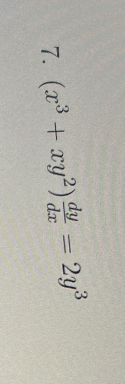 Solved Find The General Solutions To The Following First