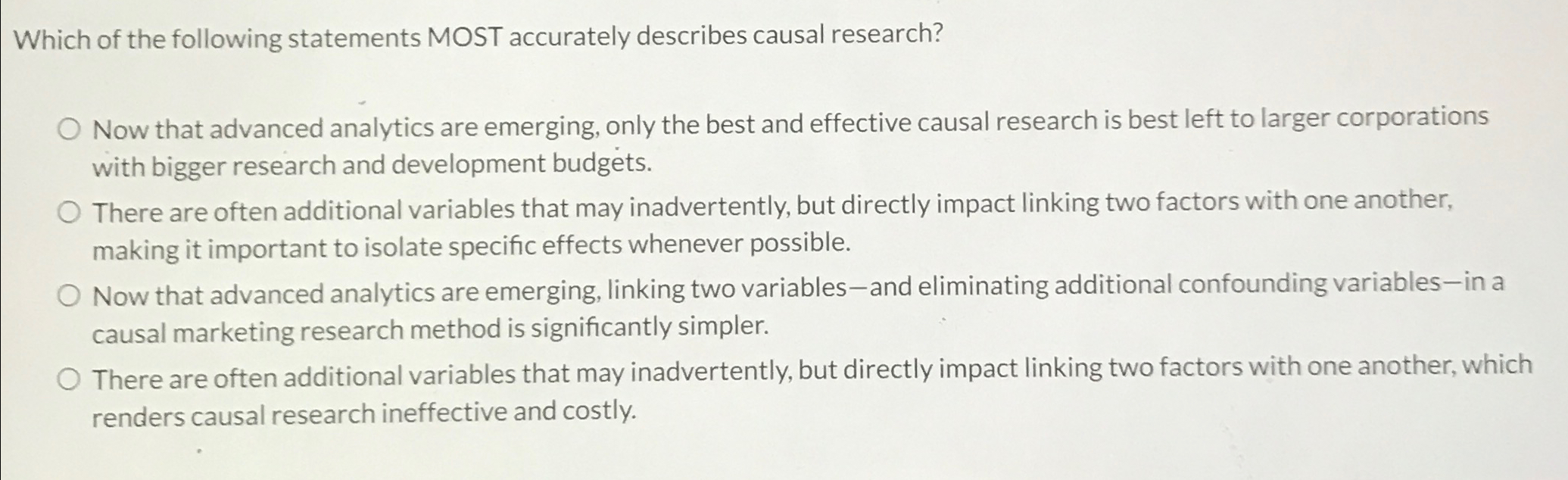 Solved Which of the following statements MOST accurately | Chegg.com