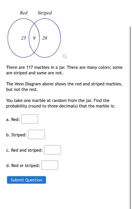 Solved There are 117 marbles in a jar. There are many | Chegg.com