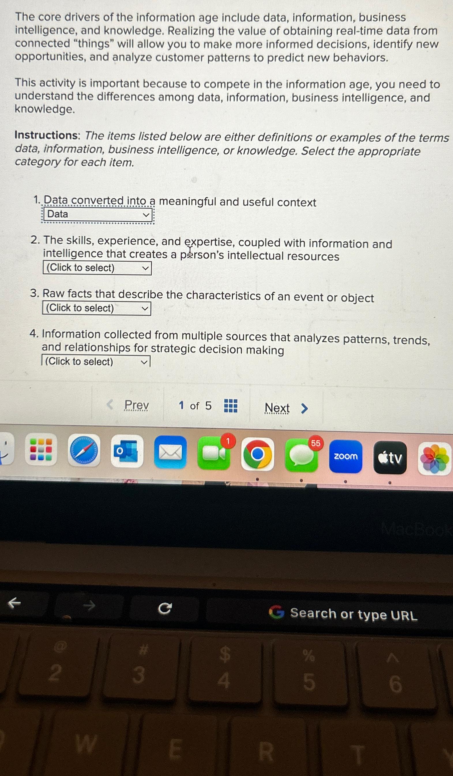 Solved The core drivers of the information age include data, | Chegg.com