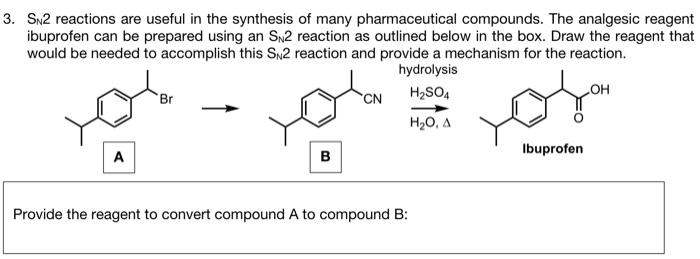 Solved SN2 reactions are useful in the synthesis of many | Chegg.com