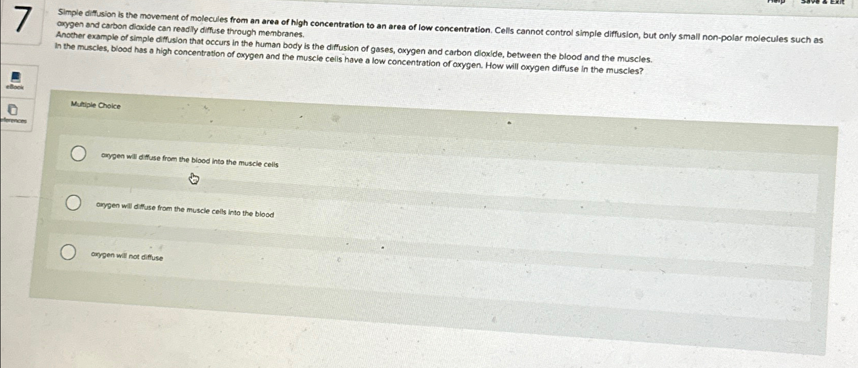 Solved axygen and carbon dioxide can readily diffuse through | Chegg.com
