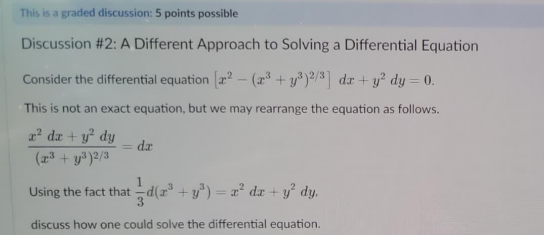 Solved This is a graded discussion: 5 points possible | Chegg.com