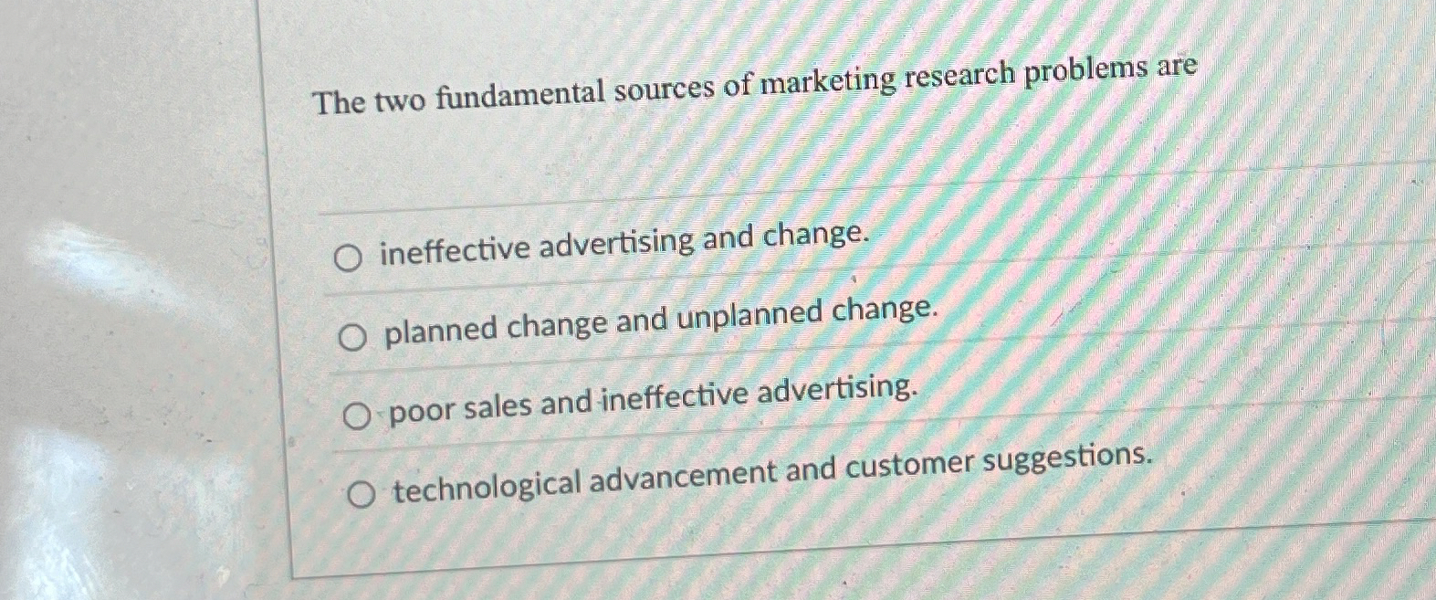Solved The two fundamental sources of marketing research | Chegg.com