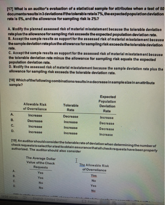 solved-17-what-is-an-auditor-s-evaluation-of-a-statistical-chegg