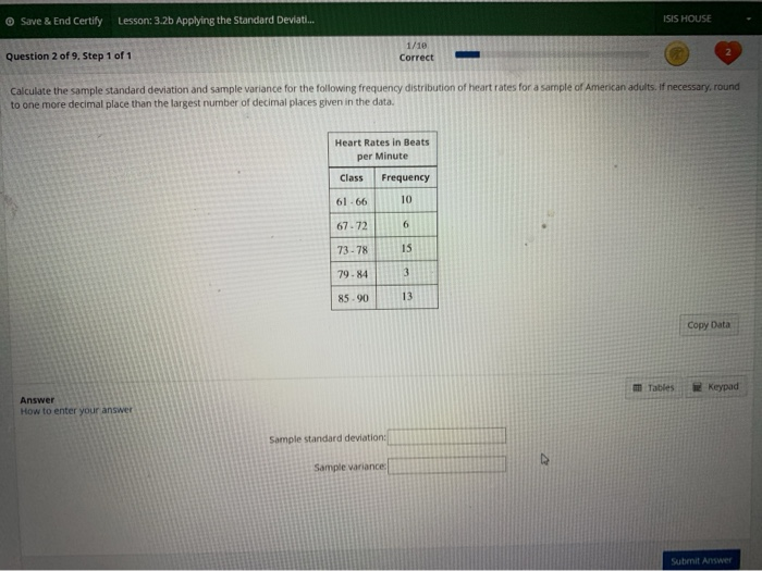 Solved Save & End Certify Lesson: 3.2b Applying the Standard | Chegg.com