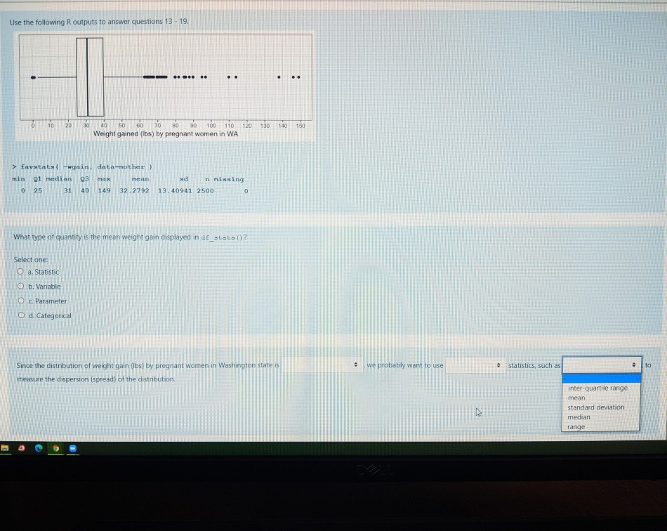 Solved Use the following R outputs to answer questions 13 - | Chegg.com