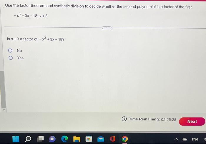 Solved Use the factor theorem and synthetic division to | Chegg.com