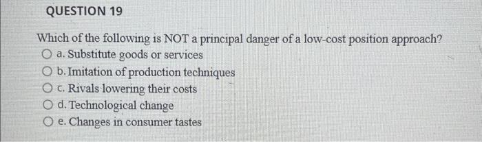 Solved Which of the following is NOT a principal danger of a | Chegg.com