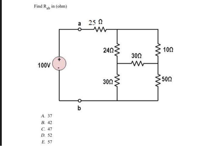 Solved Find Rab in (ohm)Find Rab in (ohm)Find Rab in | Chegg.com