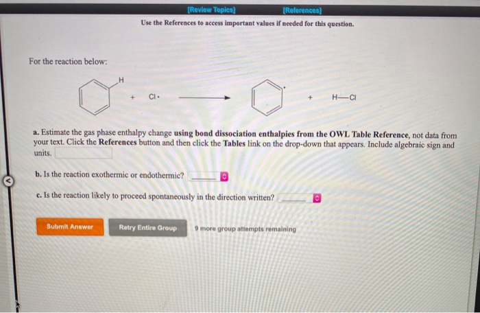 Solved [Review Topics) (References) Use the References to | Chegg.com