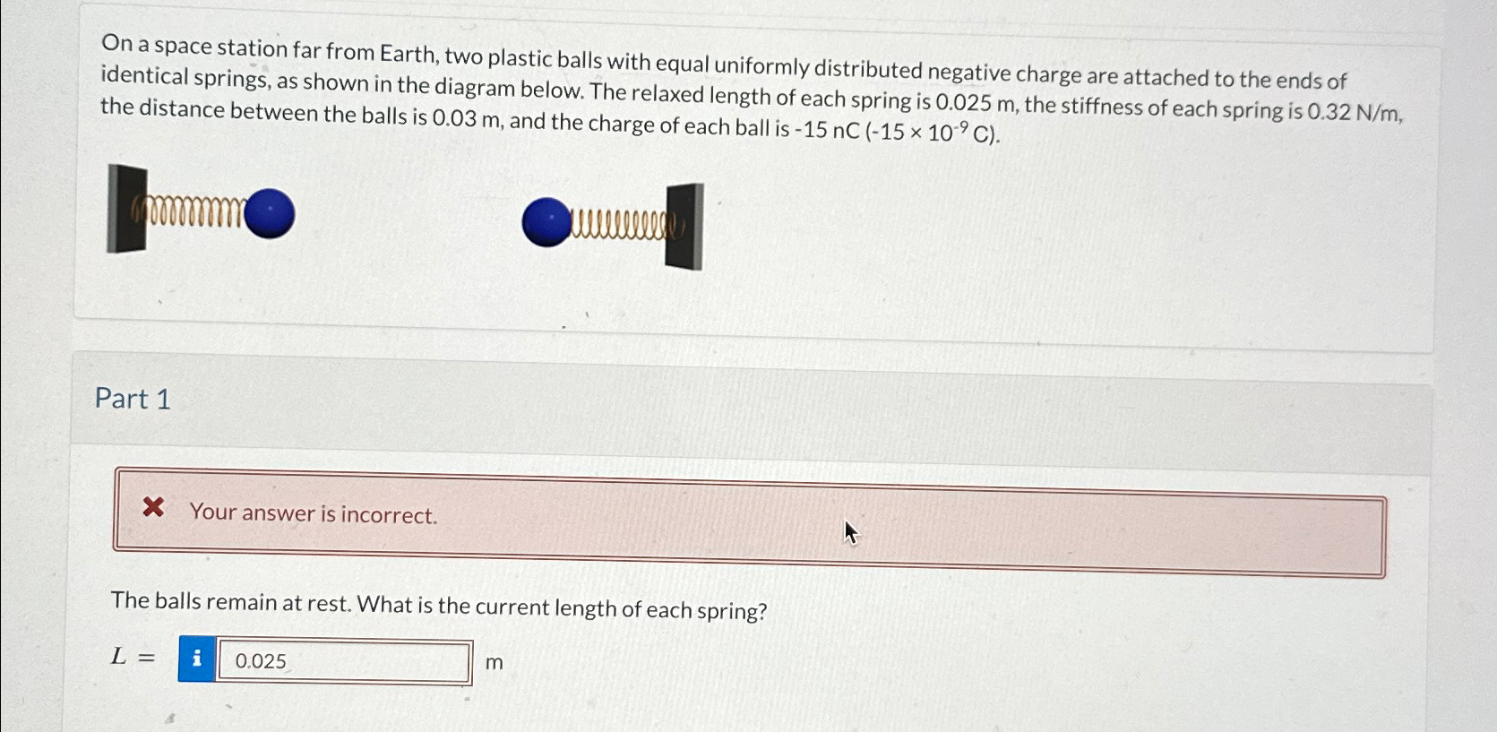 Solved On a space station far from Earth, two plastic balls | Chegg.com