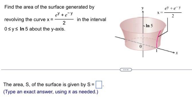 Solved Find the area of the surface generated by revolving | Chegg.com