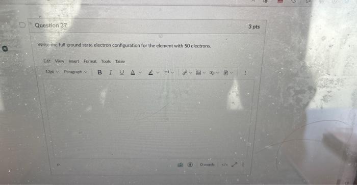 Solved Write The Full Ground State Clectron Conifguration