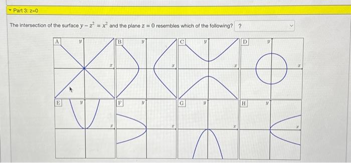 Solved The intersection of the surface y−z2=x2 and the plane | Chegg.com