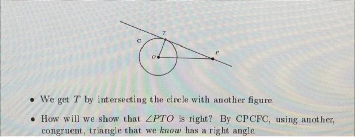 Solved Intersect ing Tangents Theorem 54 Let P be a point | Chegg.com