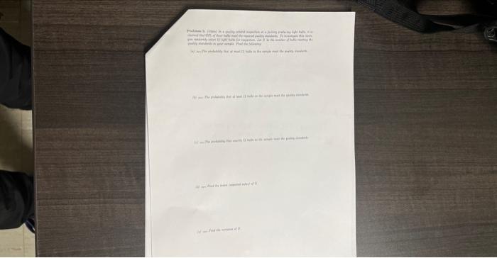 Solved Problem 5. (10pts) In a quality control inspection at | Chegg.com