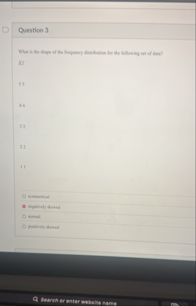 Solved Question 3What is the shape of the frequency | Chegg.com