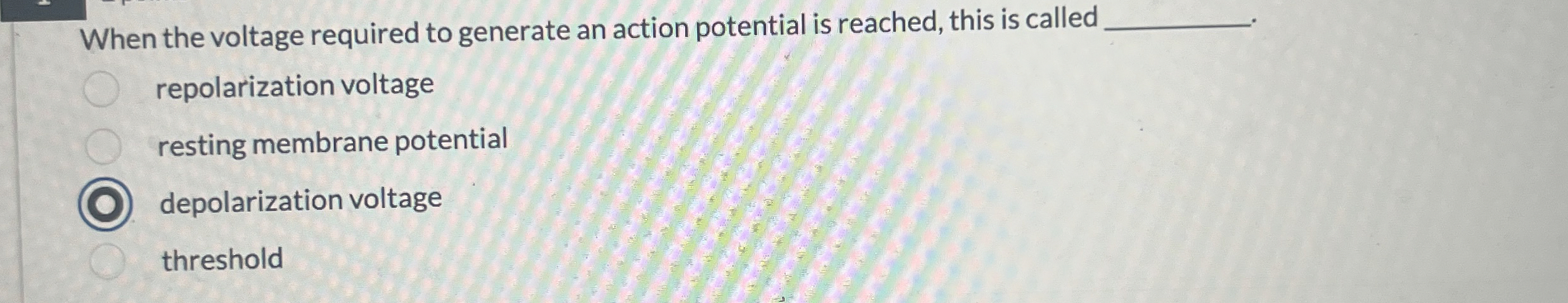 Solved When the voltage required to generate an action | Chegg.com