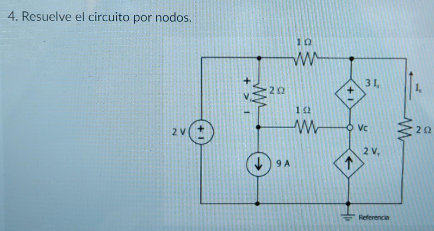 Solved 2.Resuelve el circuito usando análisis de mallas. 402 | Chegg.com