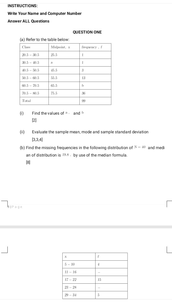 Solved Write Your Name and Computer NumberAnswer ALL | Chegg.com
