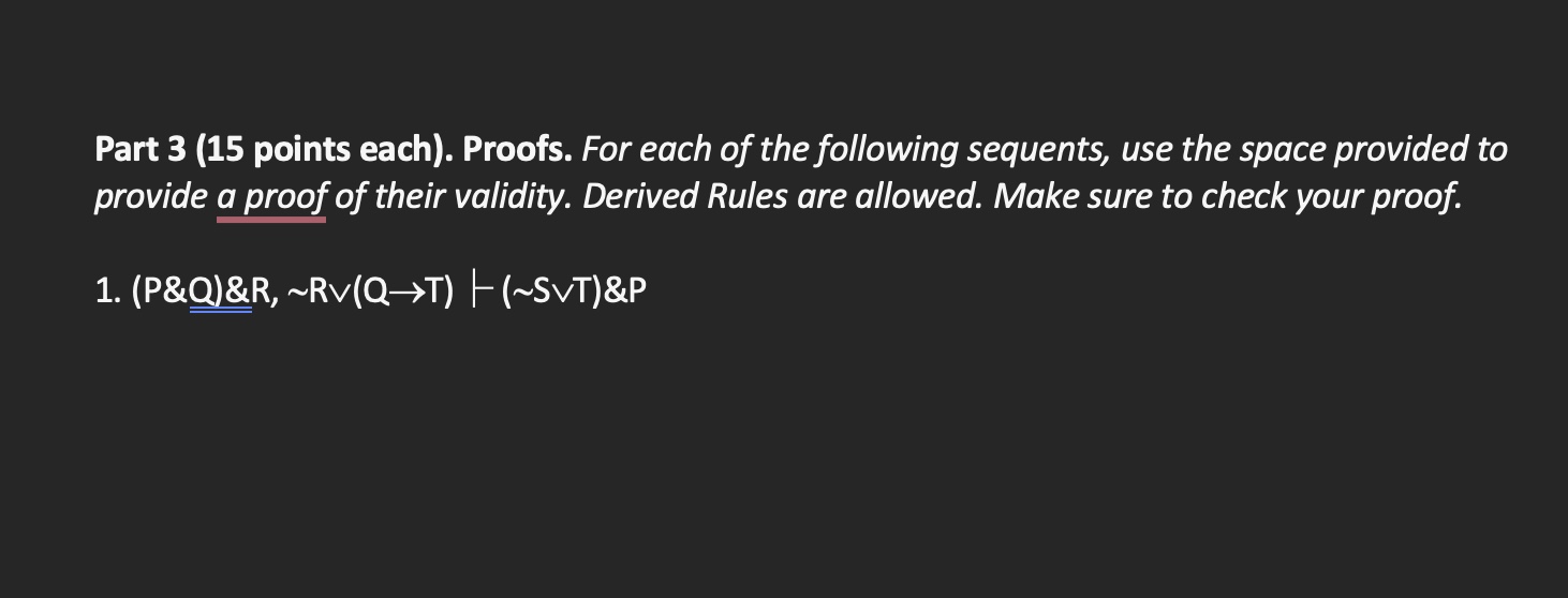 Solved philosophy 201 ﻿proof rules and replacement rules to | Chegg.com